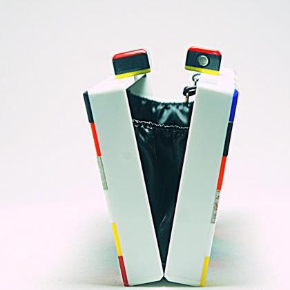 Milanblocks Perspective Acrylicgeometric Cube Puzzle Clutch Hasp ...