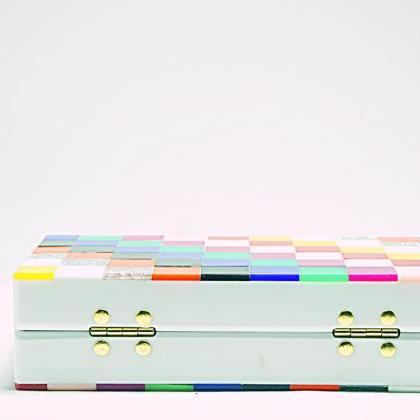 Milanblocks Perspective Acrylicgeometric Cube Puzzle Clutch Hasp ...