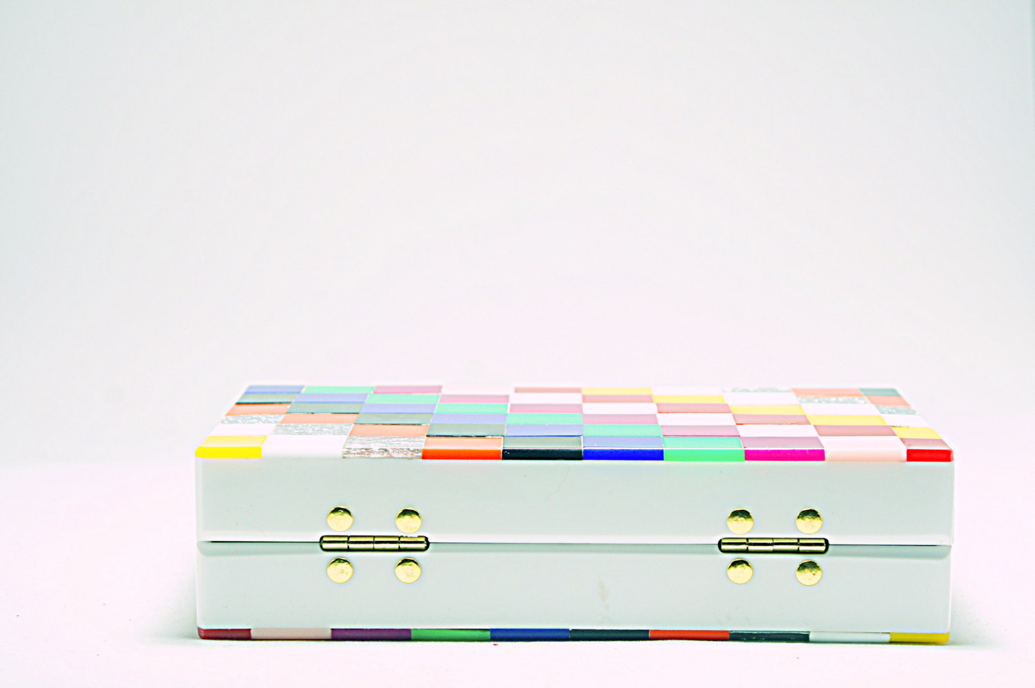 Milanblocks Perspective Acrylicgeometric Cube Puzzle Clutch Hasp ...